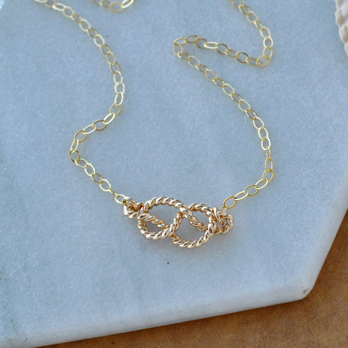 infinity knot necklace